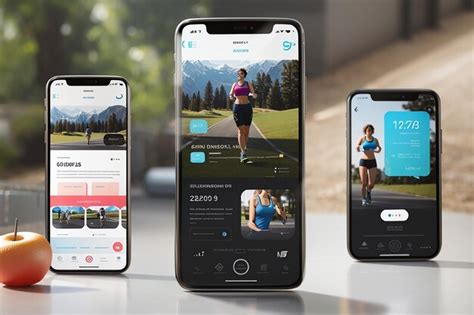 Um Conjunto De Maquetes De Smartphones Para Um Aplicativo Meteorológico