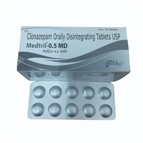 Clonazepam Orally Disintegrating Tablets 0 5 Mg At ₹ 340 6 Box In Sas Nagar