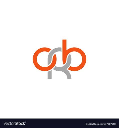Letters Orb Monogram Logo Design Royalty Free Vector Image
