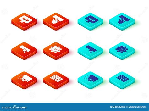 Set Monitor And Mobile Ui Ux Design Website Statistic Keyboard And