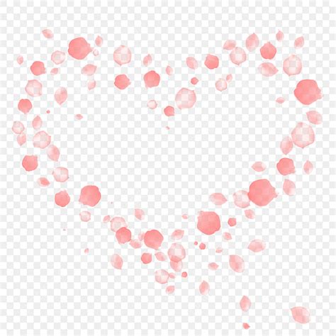 핑크 하트 일러스트 모양의 낭만적 인 떨어지는 꽃잎 왕관 심장 분홍 하트 모양 Png 일러스트 및 Psd 이미지 무료 다운로드 Pngtree