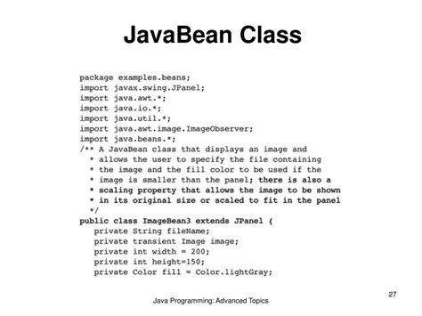 Ppt Javabeans Powerpoint Presentation Free Download Id5615970