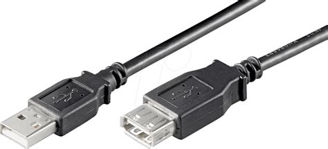Goobay 68622 Usb 20 Hi Speed Extension Cable 03 M Black At Reichelt