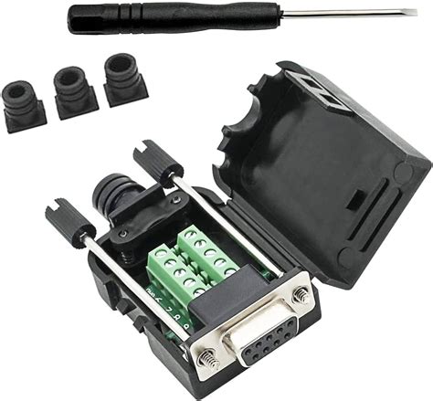 Dtech Db9 Breakout Connector Db 9 Female Rs232 Serial Adapter Solderless Module