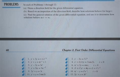 solved dblems in each of problems 1 through 12 a draw a