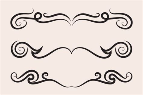 Filigree Dividers Scroll Separators Svg Graphic By Nurearth · Creative