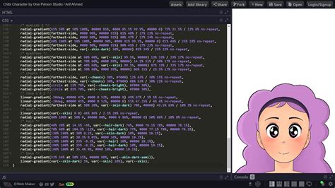 Asmr Programming Chibi Character In Html And Css No Talking Youtube
