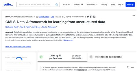 Gmls Nets A Framework For Learning From Unstructured Data
