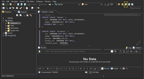 Create Database Stackpuz