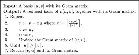 figure 1 from low dimensional lattice basis reduction revisited
