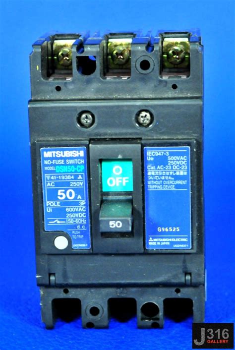 3032 Mitsubishi No Fuse Switch Dsn 50 Cp J316gallery