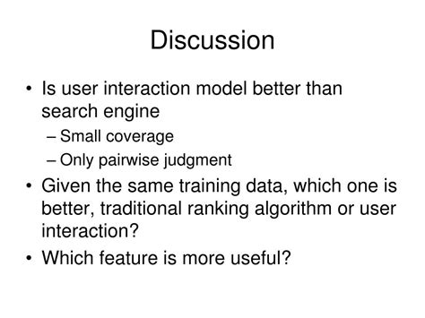 Ppt Learning User Interaction Models For Predicting Web Search Result Preference Powerpoint