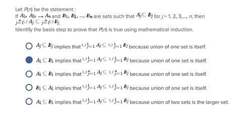 solved let p n be the statement if al a an and b b2