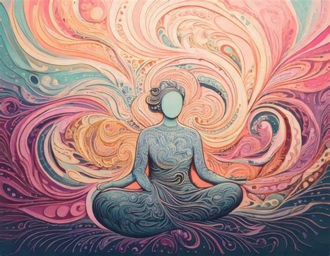 Abstract Art Of Serene Swirls And Pastel Patterns Stock Illustration Illustration Of Mindful