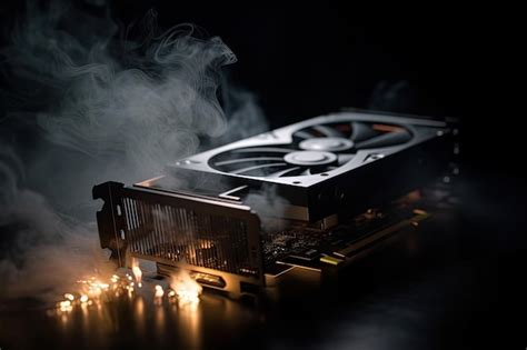 Premium Ai Image Dramatic Scene Of Computer Components Undergoing Intense Overclocking And