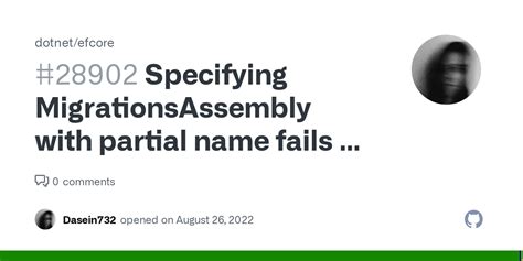 Specifying Migrationsassembly With Partial Name Fails To Load Proper
