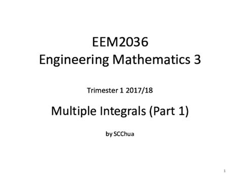 ppt multiple integrals