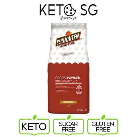 Van Houten Professional Cocoa Powder 100 Cocoa Dutch Processed No Sugar Added 1kg Keto Lazada
