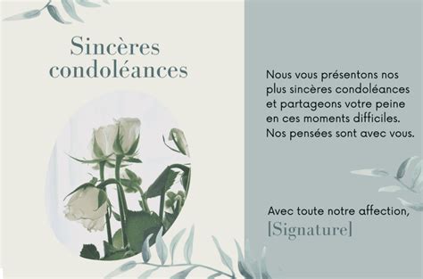 Message de Condoléances Exemple de Touchant Message pour Exprimer Votre Soutien 2025