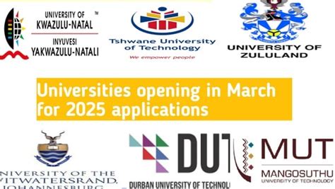 Universities That Will Open In March For 2025 Applications · Varsity Wise🎓