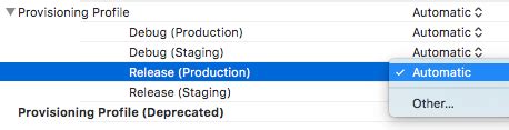 Ios Xcode 8 Provisioning Profile Only Contains Automatic Stack