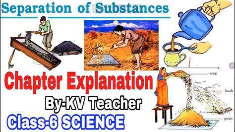 PART 1 Separation Of Substances Class 6 SCIENCE NCERT Chapter 5