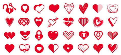 다양한 모양과 개념로 고고 또는 아이콘 사랑과 관리 건강과 심장학 기하학적 및 낮은 폴리 심장 모양 기호의 컬렉션의 하트 큰 벡터 세트 0명에 대한 스톡 벡터 아트 및 기타