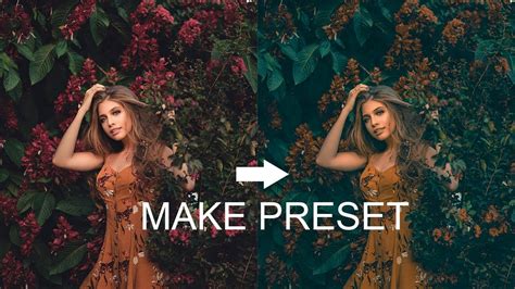 how to make preset in photoshop photography editing tutorial youtube