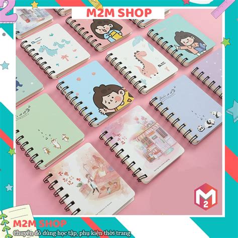 XO Cute Girl Spring Mini Notebook Without Lines A7 80 Sheets Shopee Malaysia
