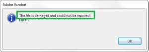 How To Fix PDF Error The File Is Damaged And Could Not Be Repaired