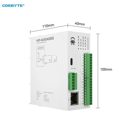 Ebyte M31 Axxxa000g 16di Rs485 Rj45 Analog Switch Acquisition Distributed Remote Io Module Host