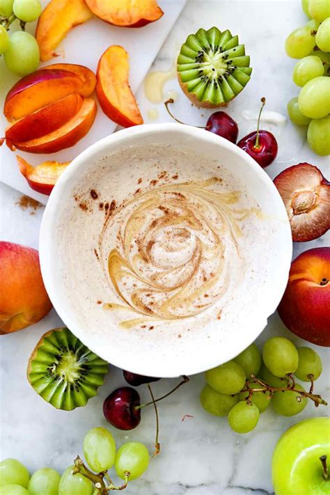 Creamy 3 Ingredient Yogurt Fruit Dip Foodiecrush