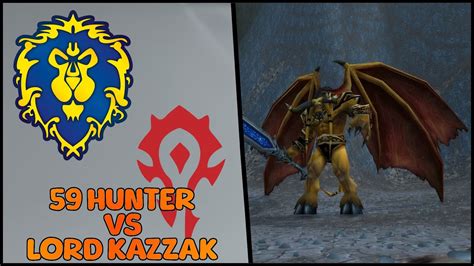 World Of Warcraft The War Within 59 Hunter Twink Vs Lord Kazzak