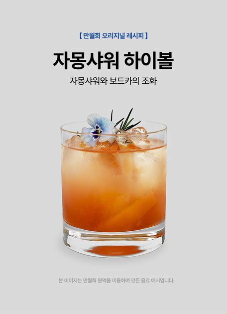 자몽샤워 하이볼 만월 레시피북