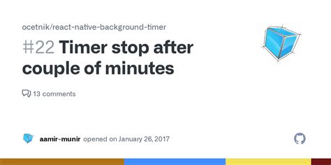 Timer Stop After Couple Of Minutes Issue Ocetnik React Native Background Timer Github