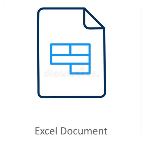 Excel Document Stock Vector Illustration Of Design 341703706