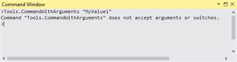 Sample How To Create A Visual Studio Command That Accepts Parameters