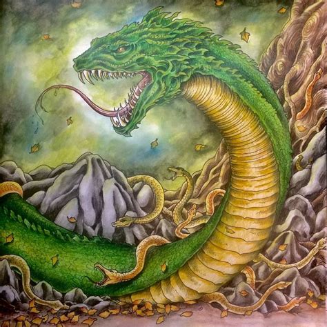 An Image Of A Green Dragon With Its Mouth Open