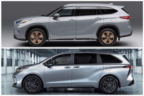 Toyota Highlander Hybrid Vs Toyota Sienna Hybrid Family Hauler Fight