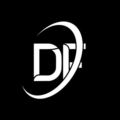 DF Logo D F Design White DF Letter DF Letter Logo Design Initial Letter DF Linked Circle