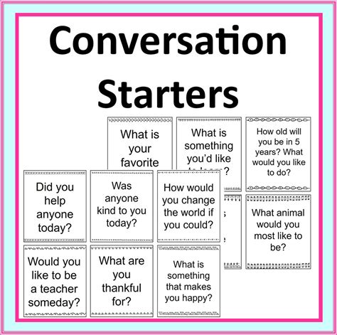 conversation starters