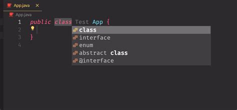 How To Automatically Generate Class Body When I First Creating The