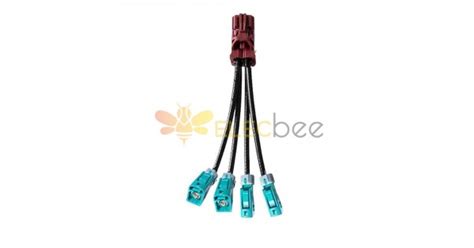 4 In 1 Mini Fakra Straight D Code Female To Waterproof Z Code Fakra Smb Jack Straight Vehicle 4 In 1 Mini Fakra Straight D Code Female To Waterproof Z Code Fakra Smb Jack Straight Vehicle