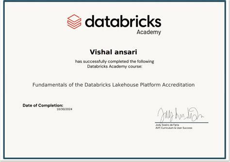 Databricks Ml Learning Vishal Ansari