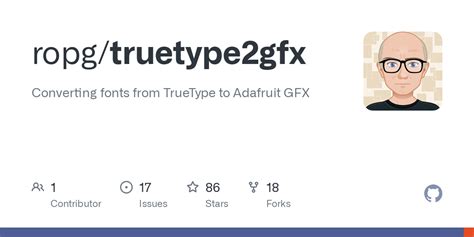 Github Ropgtruetype2gfx Converting Fonts From Truetype To Adafruit Gfx