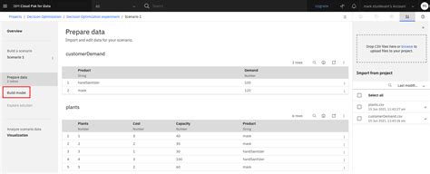 Optimize Plant Selection Based On Cost And Capacity With Decision