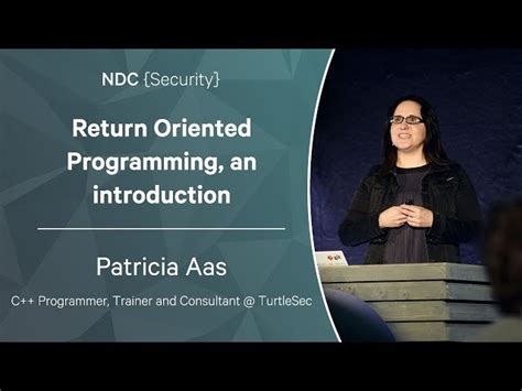 NDC Conferences Talk Return Oriented Programming An Introduction From NDC Conferences Class
