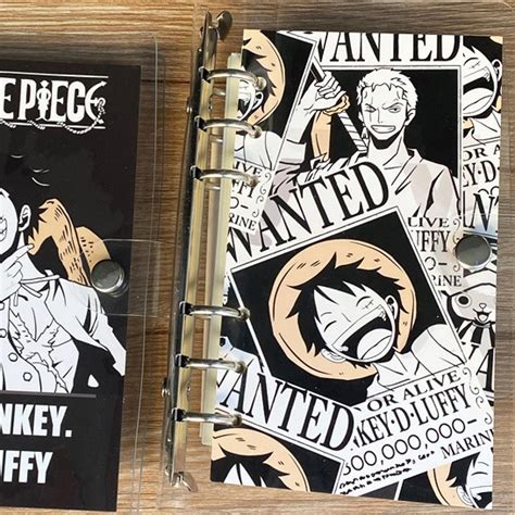 One Piece Notebook Luffy Zoro Loose Leaf Detachable Diary Babe Animation Hand Ledger Shopee