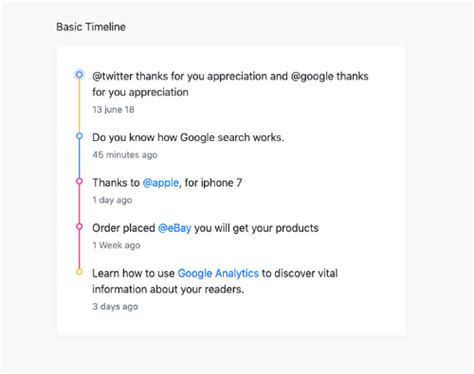 Bootstrap User Activity Interface Example