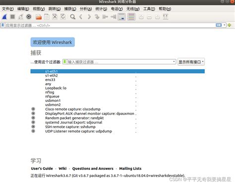 ubuntu18 04安装wireshark csdn博客